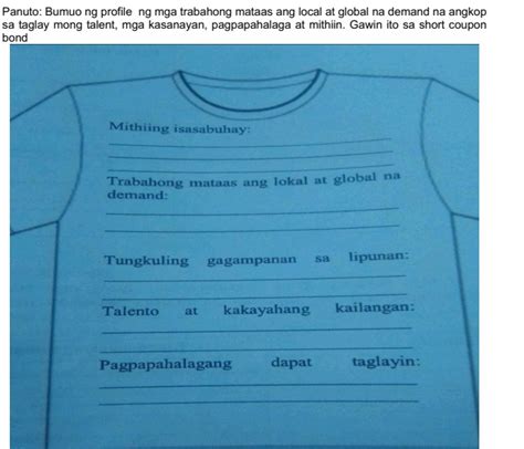 Panuto Bumuo Ng Profile Ng Mga Trabahong StudyX Panuto Bumuo Ng Profile Ng Mga Trabahong StudyX
