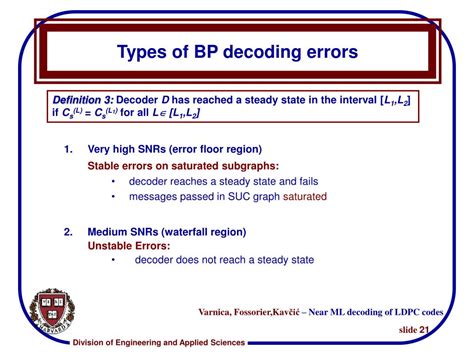 ppt belief propagation with information correction near maximum