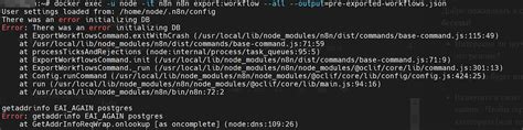 Launch Error Error Getaddrinfo EAI AGAIN Postgres Questions N8n Community