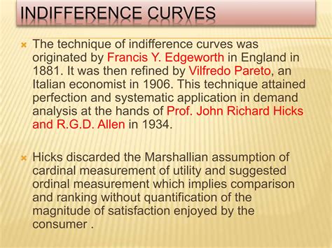 Indifference Curve Analysis Ordinal Approach Theorypptx