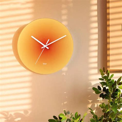 Sunset Simplistic Clock Salt And Lemons