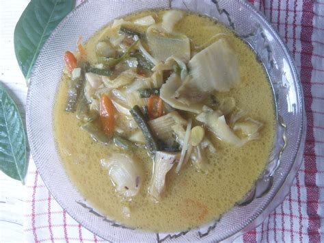 Resep Sayur Lodeh Dengan Rebung Kluwih Dan Kacang Panjang Dekamuslim