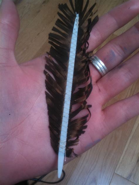 Beth James Experimenting With Making Feathers