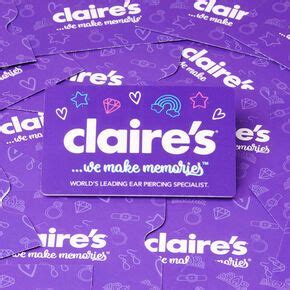 Claires T Cards Available In 10 50 Usd Claires Us T