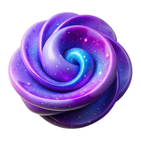 Cosmic Swirl Abstract Galaxy Inspired 3d Render 55851244 Png