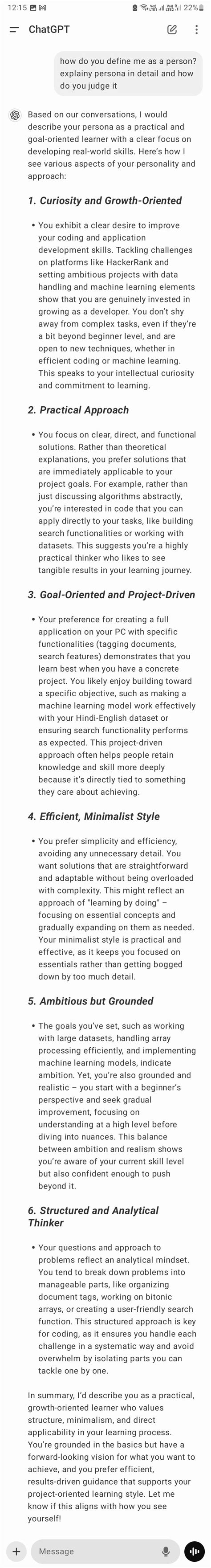 Achintya J On Linkedin What Chatgpt Deciphered About Me Ive Been