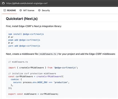 Csrf Tokens In Nextjs Dev Community
