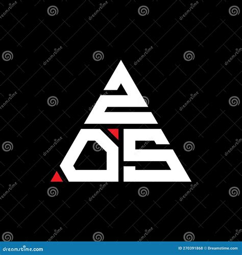 Zos Triangle Letter Logo Design With Triangle Shape Zos Triangle Logo Design Monogram Stock