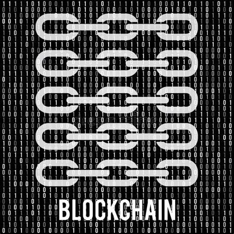 Blockchain Binary Computer Code Stock Vector Illustration Of