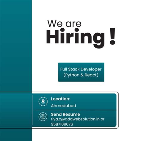 Addweb Solution Private Limited Is Hiring For Below Positions Riya