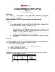 Econ 102 Homework 1 Assignment Pdf ECON 102 Introduction To Microeconomics Section W3 Babe