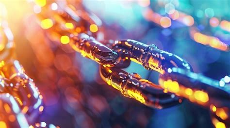 A 3d Imagery Of A Blockchain Representing Data Blocks Linked In Digital Chain With Connections