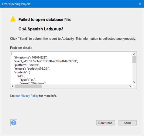 audacity 3 0 3 introduces error reporting and update checking