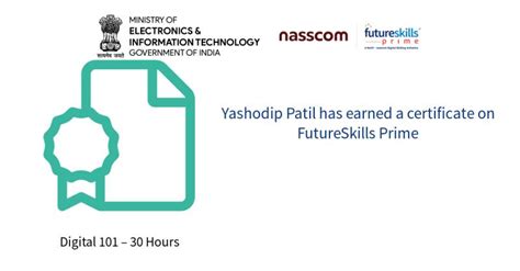 Yashodip Patil On Linkedin Posted From Futureskills Prime