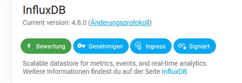 Welche Influxdb Version Ist Installiert Add Ons Simon42 Community