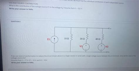 Solved For The Circuit Shown Above Find The Value Of To Chegg
