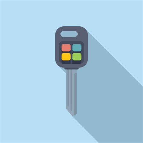 Alert Smart Key Icon Simple Access Start Vector Image