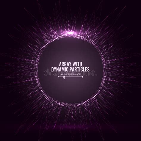 Array Vector With Dynamic Particles Technology Motion Design Graphic Abstract Background