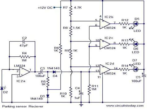 car parking sensor circuit diagram