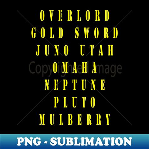 D Day Codenames PNG Transparent Sublimation Design Creat Inspire Uplift