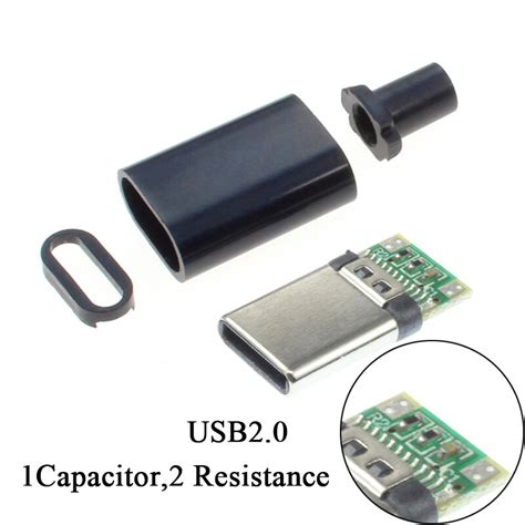 Usb 3 1 Type C Male Plug Connector Wire Conector E Grandado