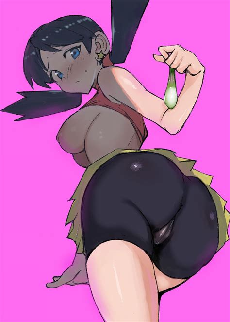 Rule 34 1girls Arm Support Ass Big Ass Big Breasts Bike Shorts Blue