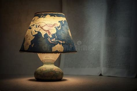 Illustration Small Table Lamp Generative Ai Stock Illustration