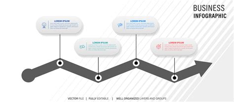 Circular Layout Diagram With 4 List Of Steps Circular Layout Diagram