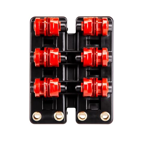 Electrical Connector Block With Red Terminals For Safe Wiring And