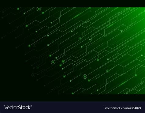 Abstract Background With Green Technology Vector Image