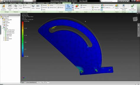 Autodesk Inventor Fea Part And Assembly Youtube