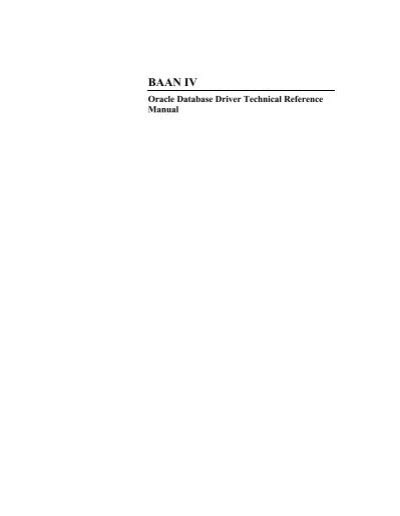 baan iv baan implementation help consulting and tutorials