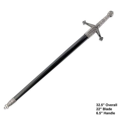 Vulcan Gear 33 Medieval Crusader Sword With Scabbard Series Inspire Uplift