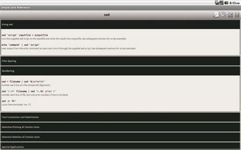 Simple Unix Reference App On Amazon Appstore