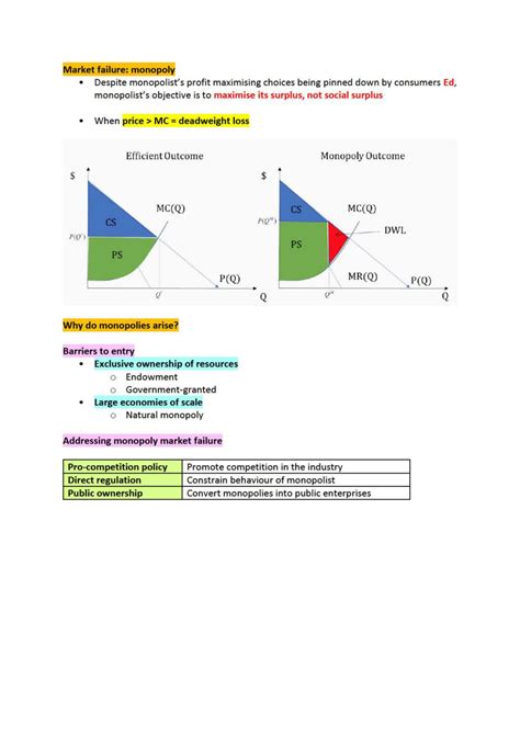 Introductory Microeconomics Notes Econ10004 Introductory
