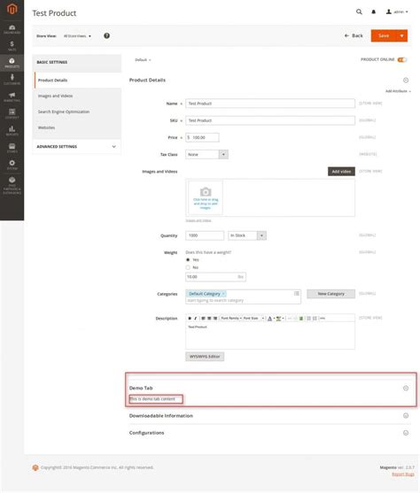 add tab on product edit page magento 2 0 x admin webkul blog