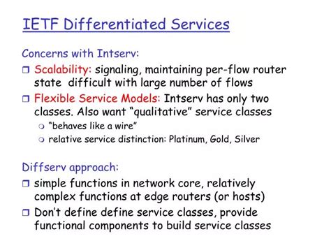 ppt ietf differentiated services powerpoint presentation free
