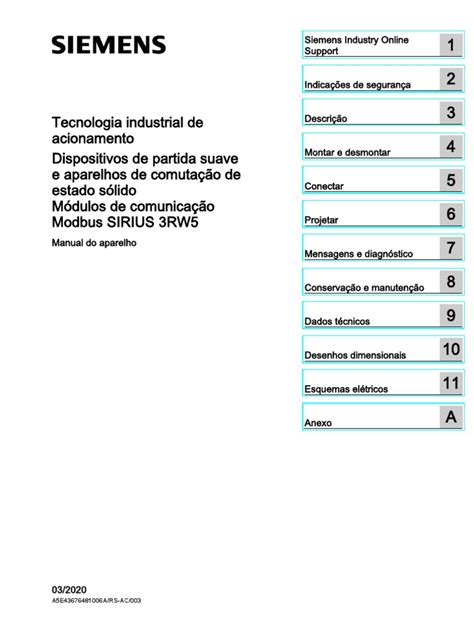 Manual Modbus Communication Module 3rw5 Pt Br Pdf Rede Privada Virtual Vpn Rede De