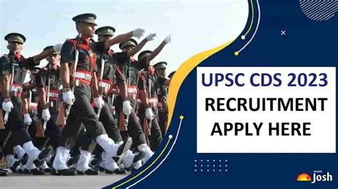 UPSC CDS Exam Notification CDS Online Application Form Vacancies And Exam Date