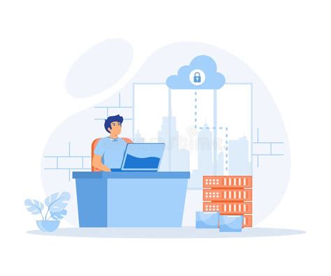 Storage And Cloud Server Service Concept Business Technology For Administrator And Developer