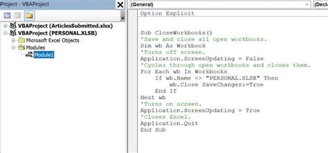 How To Create A VBA Procedure That Closes All Open Workbooks In Excel TechRepublic