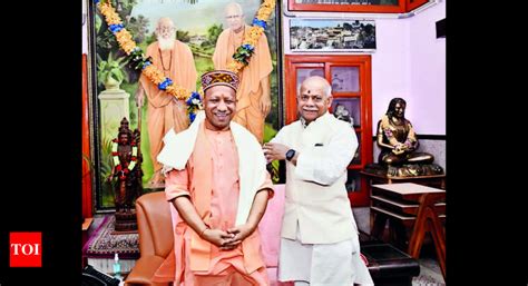Himachal Pradesh Governor Shiv Pratap Shukla Meets Yogi Adityanath In