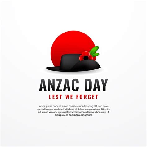 기념 순간에 대한 Anzac 데이 디자인 배경 프리미엄 벡터