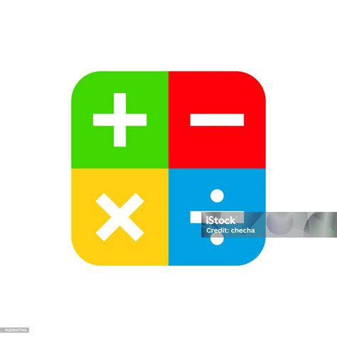 계산기 아이콘입니다 수학 기호 집합 더하기 빼기 곱셈 나눗셈 같음 0명에 대한 스톡 벡터 아트 및 기타 이미지 0명 개념 개념과 주제 Istock