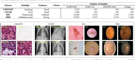 Table 1 From An Analysis On Ensemble Learning Optimized Medical Image