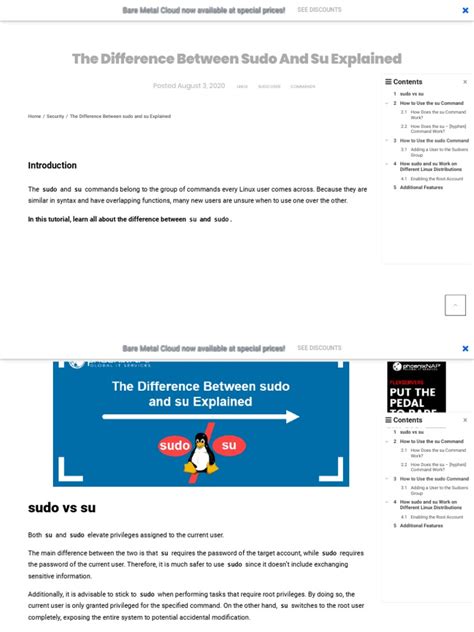 Sudo Vs Su The Difference Between Sudo And Su Explained Download