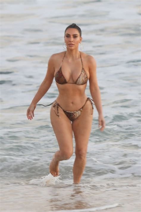 Kim Kardashian Sexy Bikini Set BTS Photos The Fappening