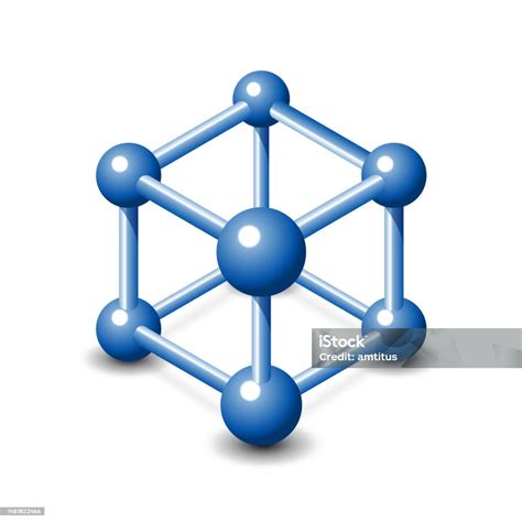 Cube Structure Stock Illustration Download Image Now Atom Bonding