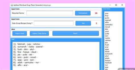 membuat aplikasi dekstop team generator sederhana java gui menggunakan
