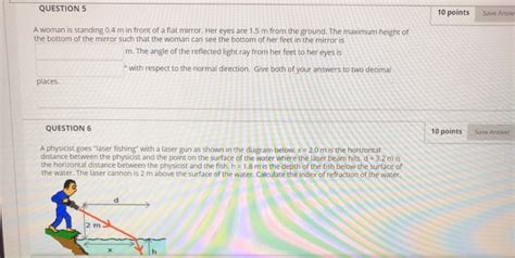 solved question 5 10 points save answe a woman is standing